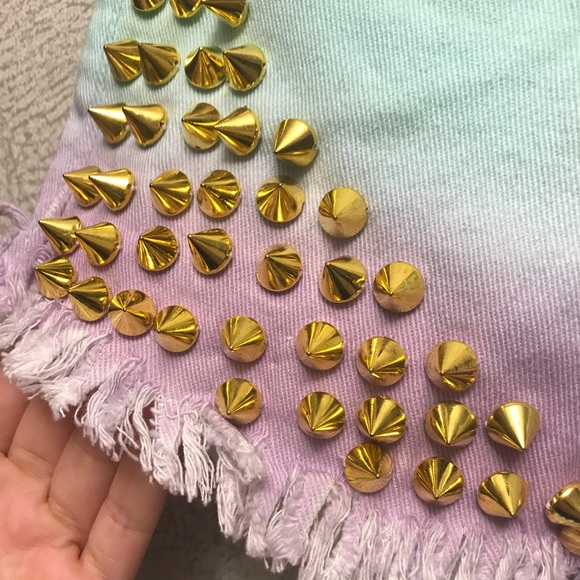 Reverse | Shorts | Nwt Reverse Denim Shorts With Studs | Poshmark